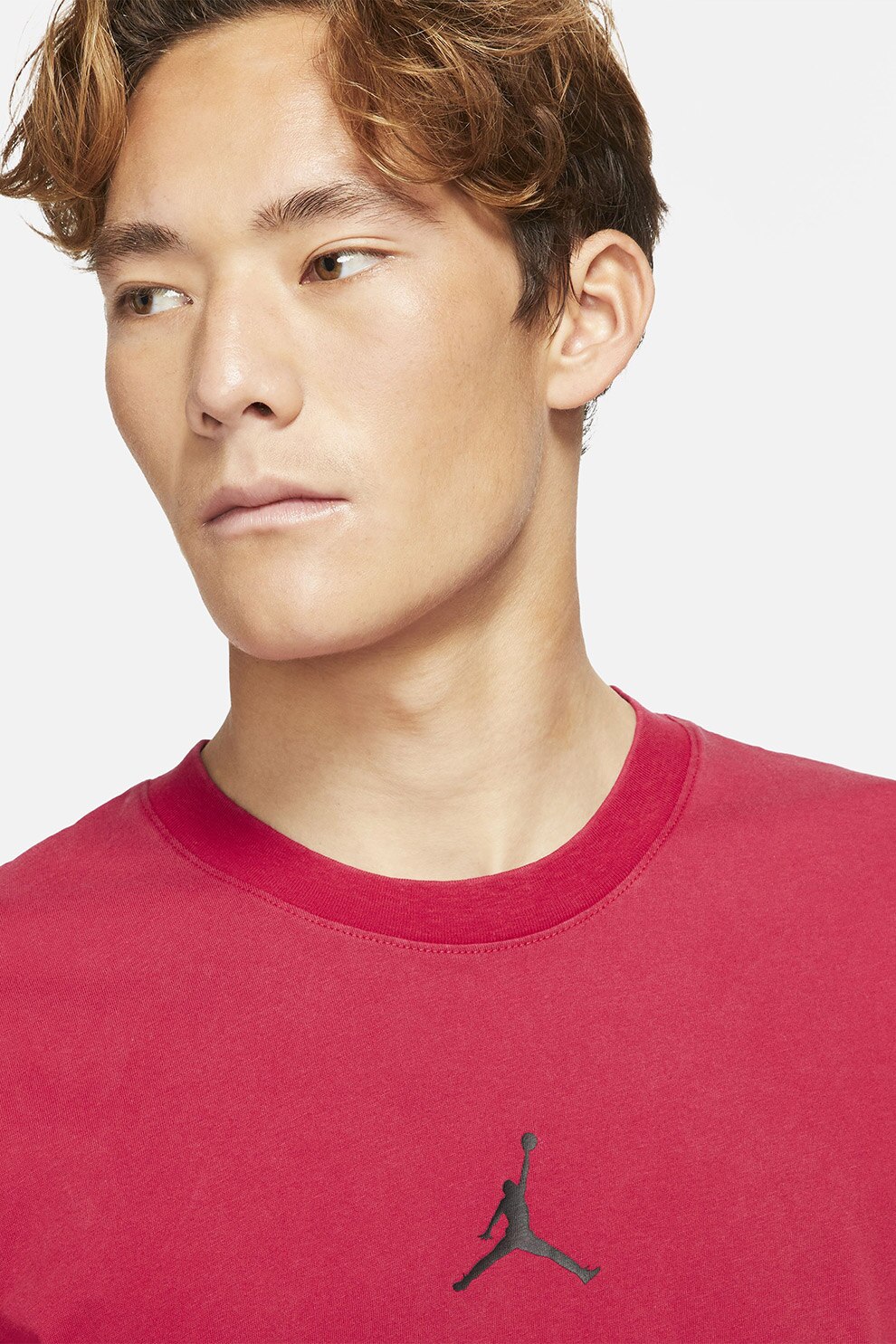 Nike, Tricou cu tehnologie Dri-Fit Jordan Air, Rosu/Negru, XS - eMAG.ro