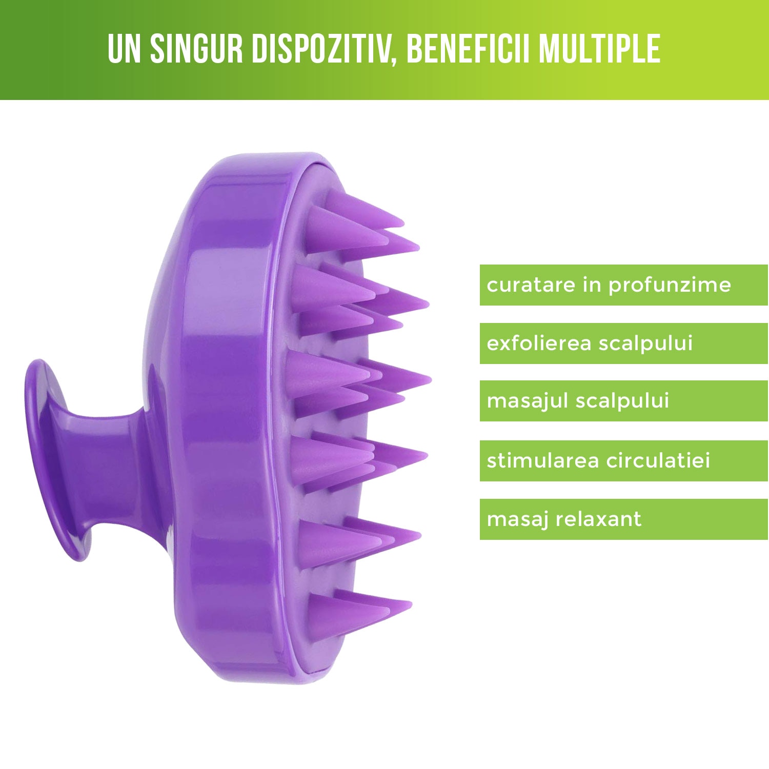 Dispozitiv pentru masaj capilar, zioda smart essentials®, din silicon ...