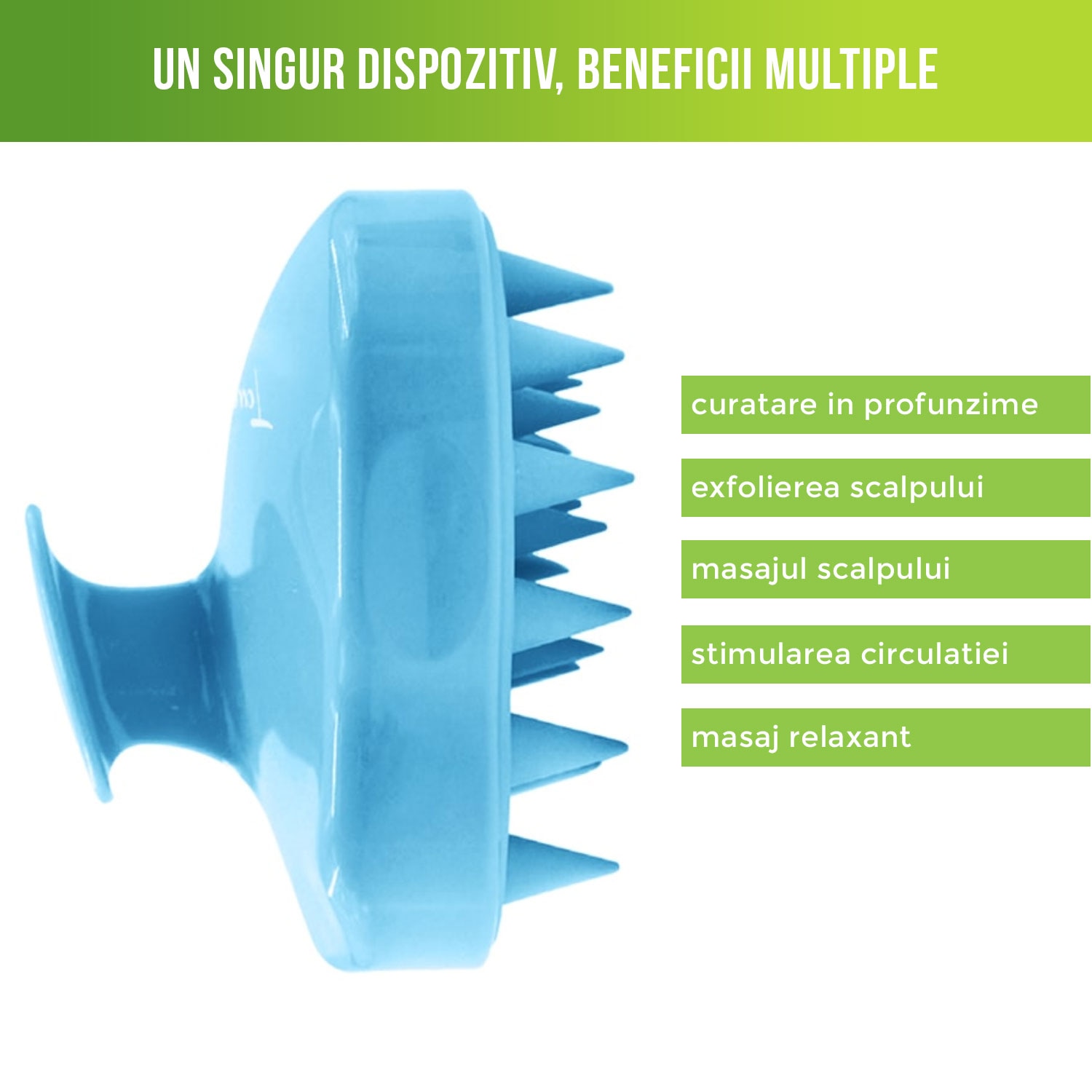 Dispozitiv pentru masaj capilar, zioda smart essentials®, din silicon ...