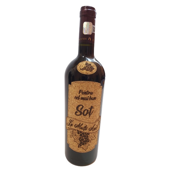 Sticla cu vin personalizata, 750 ml - Sot - eMAG.ro