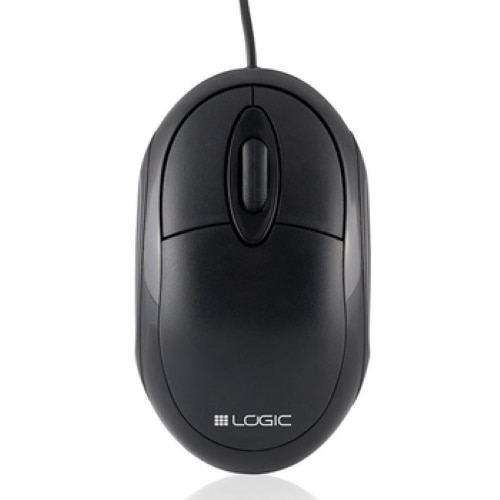 Mouse USB, Logic, LM-11, 1000 dpi, Design clasic si compact, Negru ...