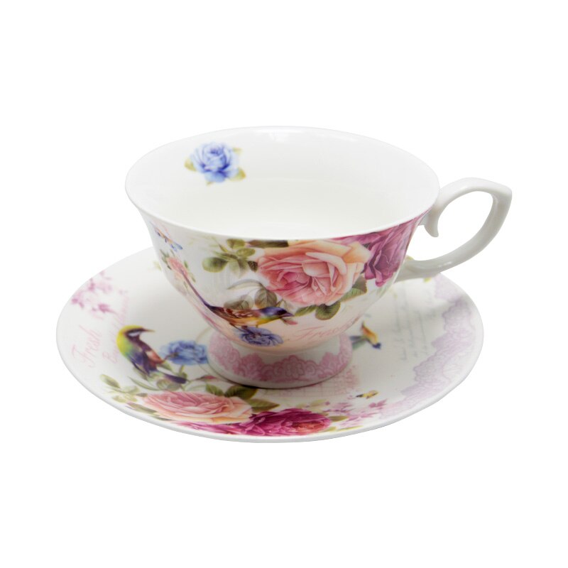 Set 2 cesti ceai Spring Flowers, Charisma, Portelan, 150 ml - eMAG.ro