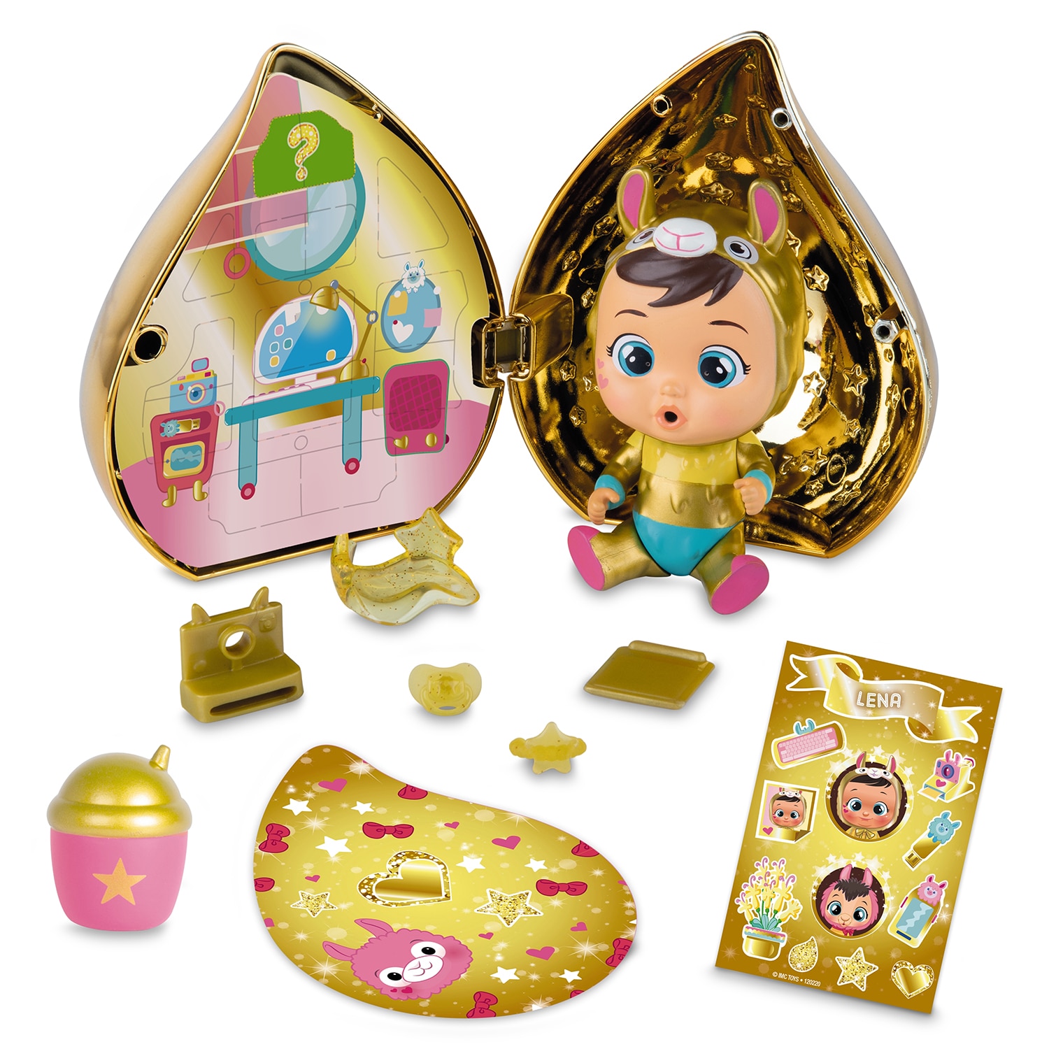 Papusa Cry Babies Magic Tears - Gold edition - eMAG.ro
