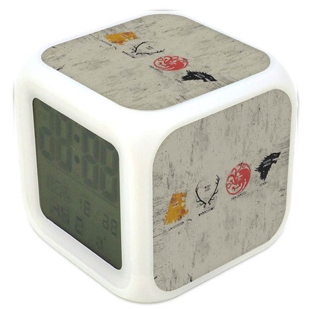 Ceas desteptator cu lumina schimbatoare Game of Thrones 14, multicilor ...