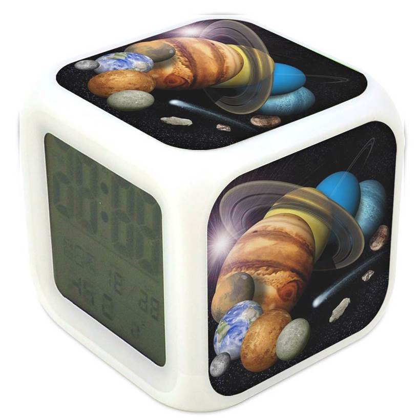 Ceas desteptator cu lumina schimbatoare Sistemul nostru solar 57 ...
