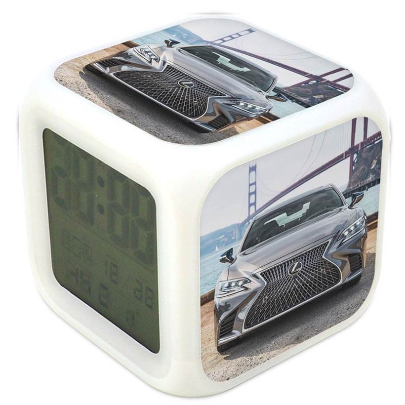 Ceas desteptator cu lumina schimbatoare Lexus 14, multicilor, plastic ...