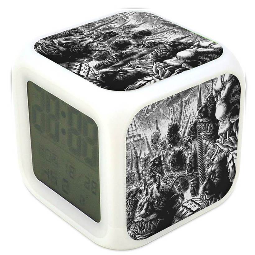 Ceas desteptator cu lumina schimbatoare graffiti 22, multicilor ...