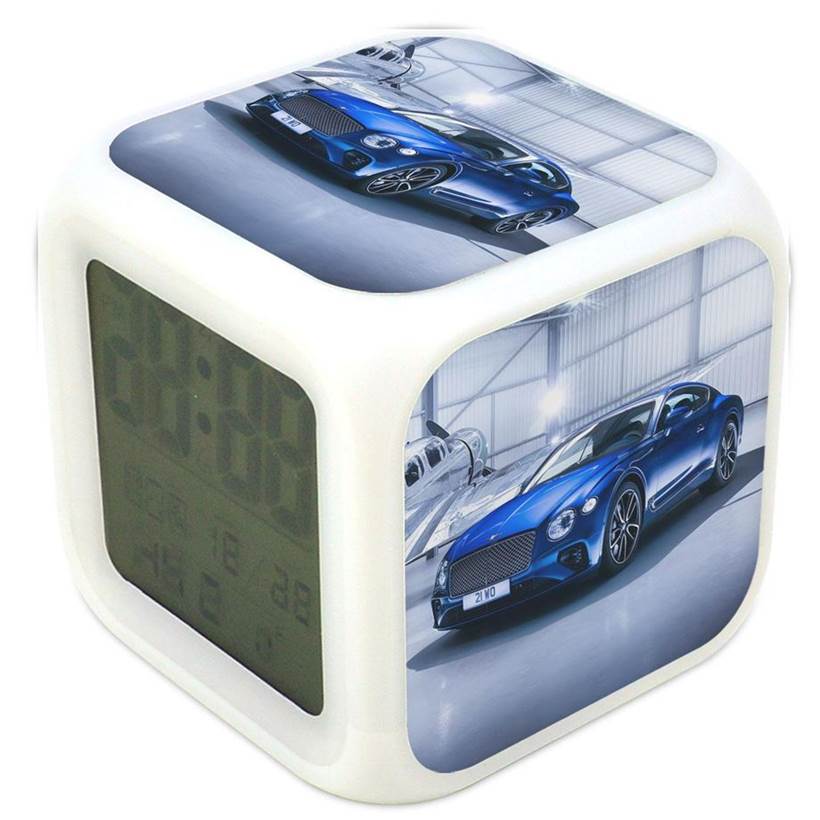 Ceas desteptator cu lumina schimbatoare Bentley 14, multicilor, plastic ...