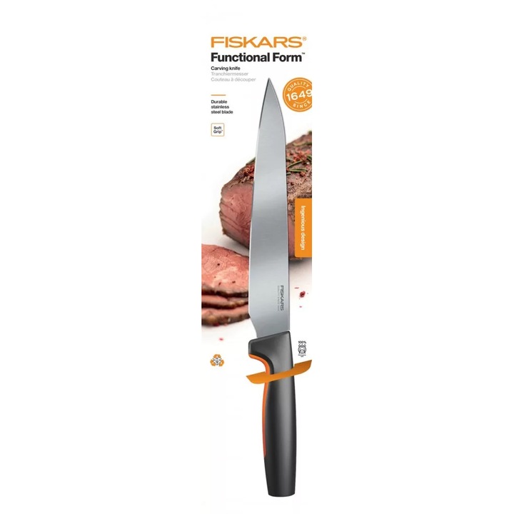 Cutit pentru transat Fiskars Functional Form inox, Negru - eMAG.ro