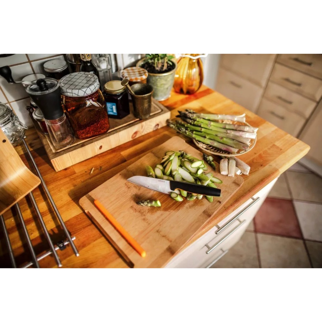 Нож на главния готвач Fiskars Functional Form, Неръждаема стомана ...