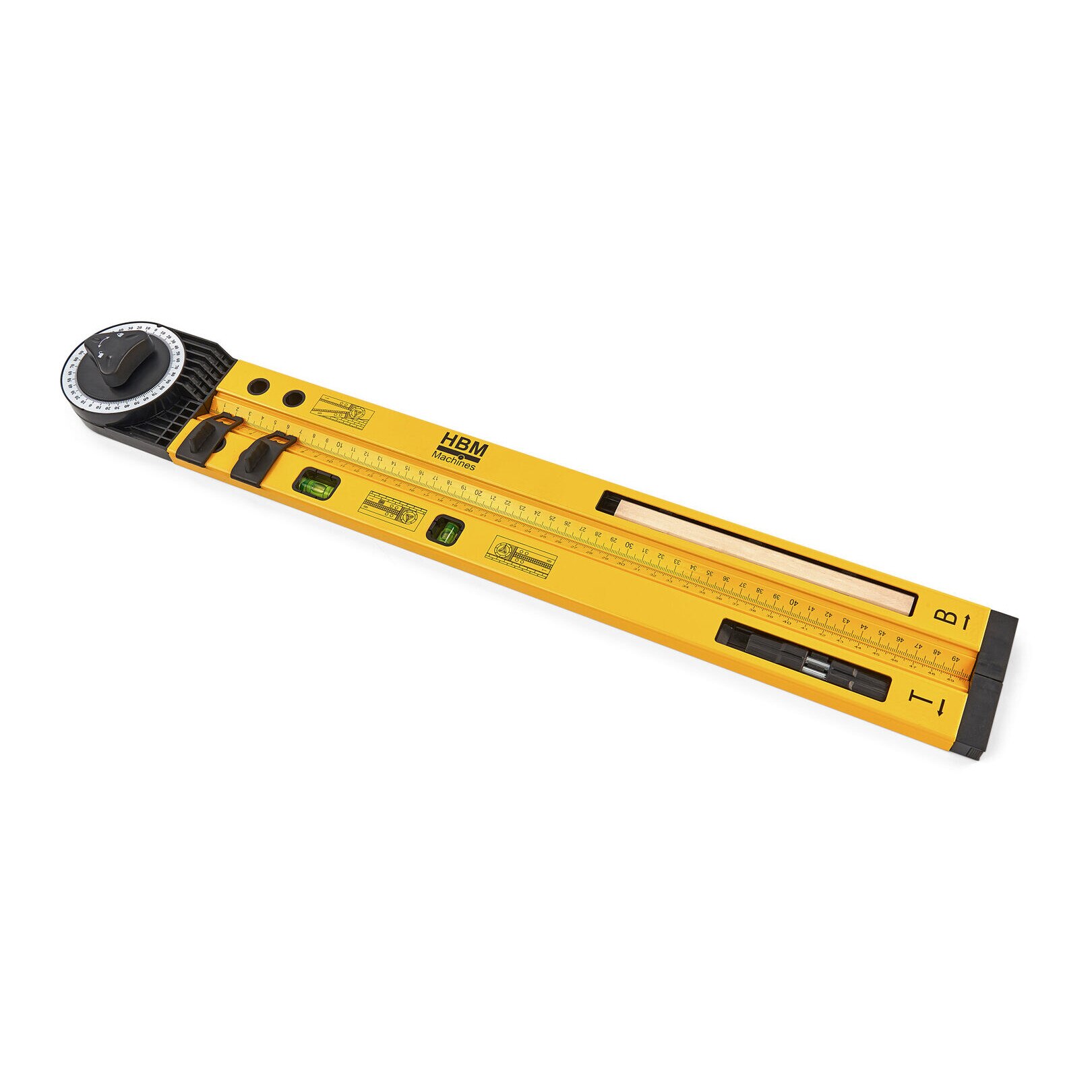 Vinclu, HBM, echer reglabil cu nivela, 2x500 mm - eMAG.ro