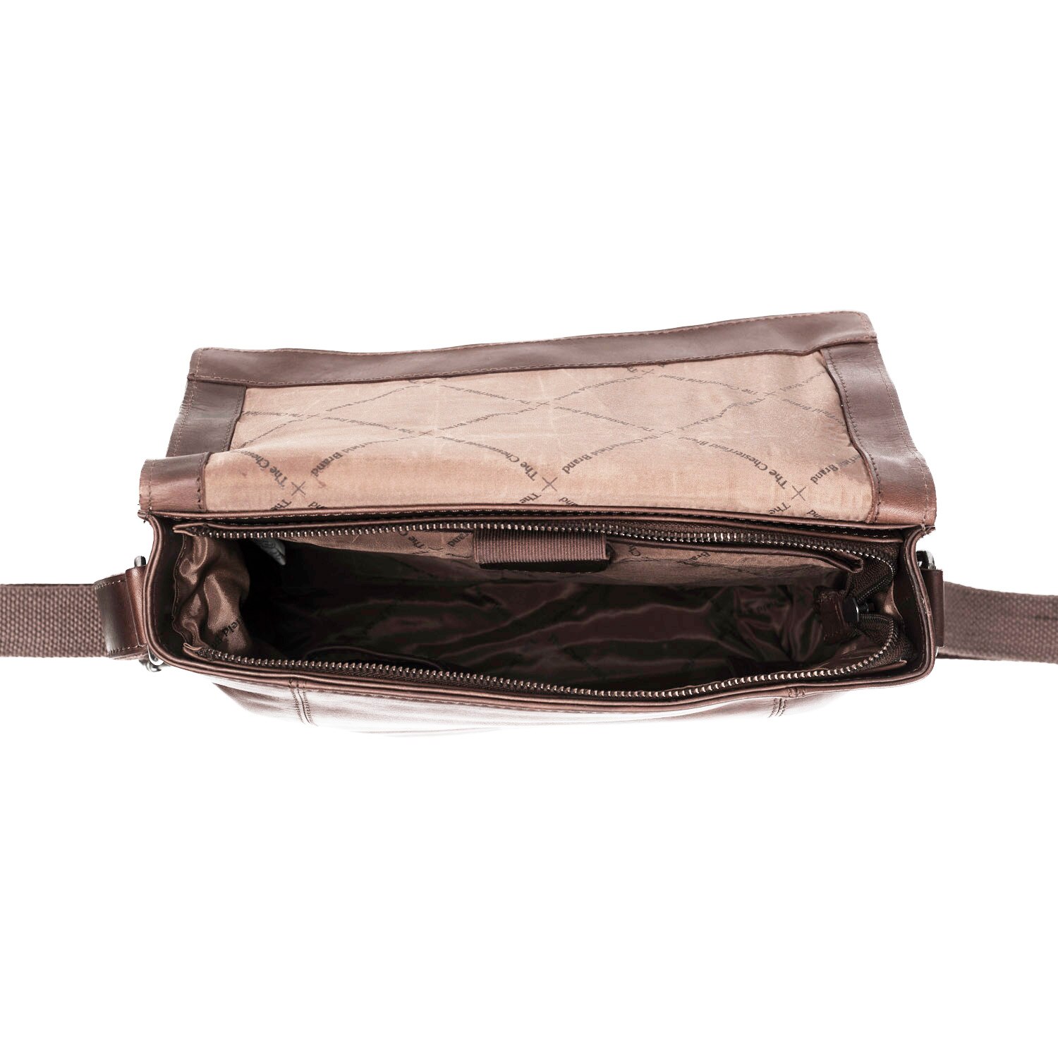 Мъжка чанта за рамо Chesterfield, Bay, естествена кожа, тъмнокафяв ...