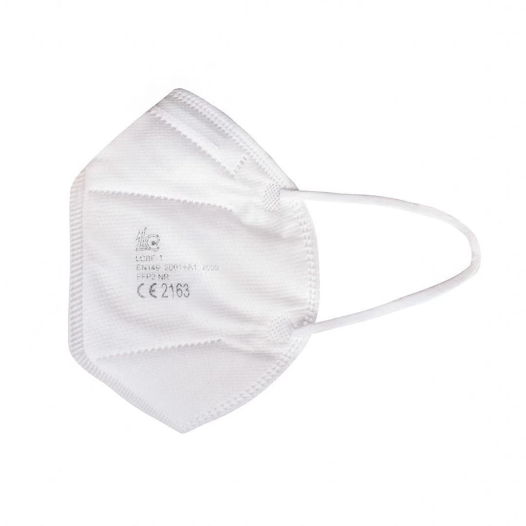 Set 50 buc Masti protectie faciala, FFP2, 5 straturi, KN95, Albe ...