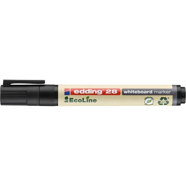 Marker, Edding, 28 Ecoline Blackboard, 1.5-3 mm, Negru - eMAG.ro