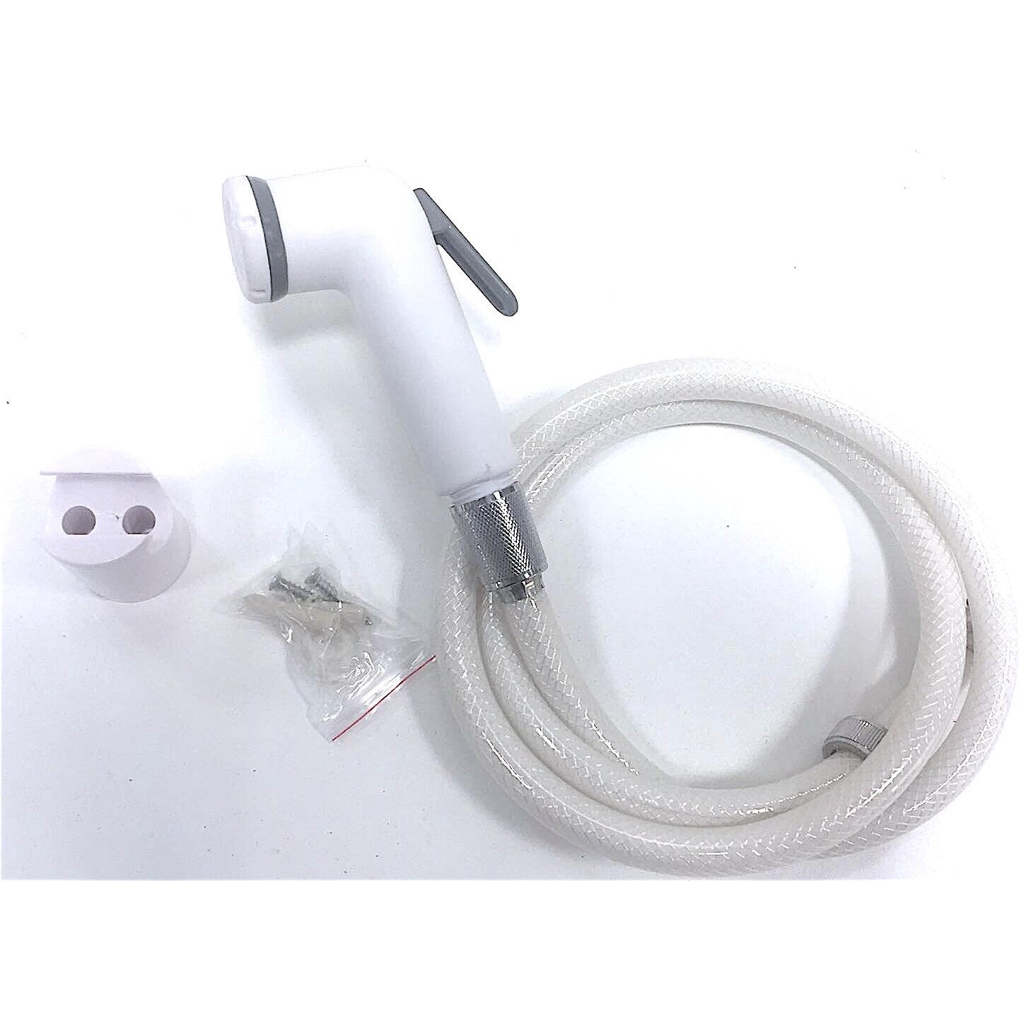 Set dus pentru bideu cu suport, flexibil, abs alb - eMAG.ro