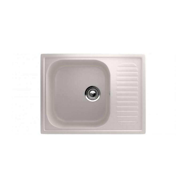 Кухненска мивка Ulgran U-202-331, Правоъгълна, Композит, Бял/Крем - eMAG.bg