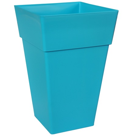 Ghiveci inalt Baltimora, turcoaz, 64 l, 40 x 40 x 63 cm - eMAG.ro