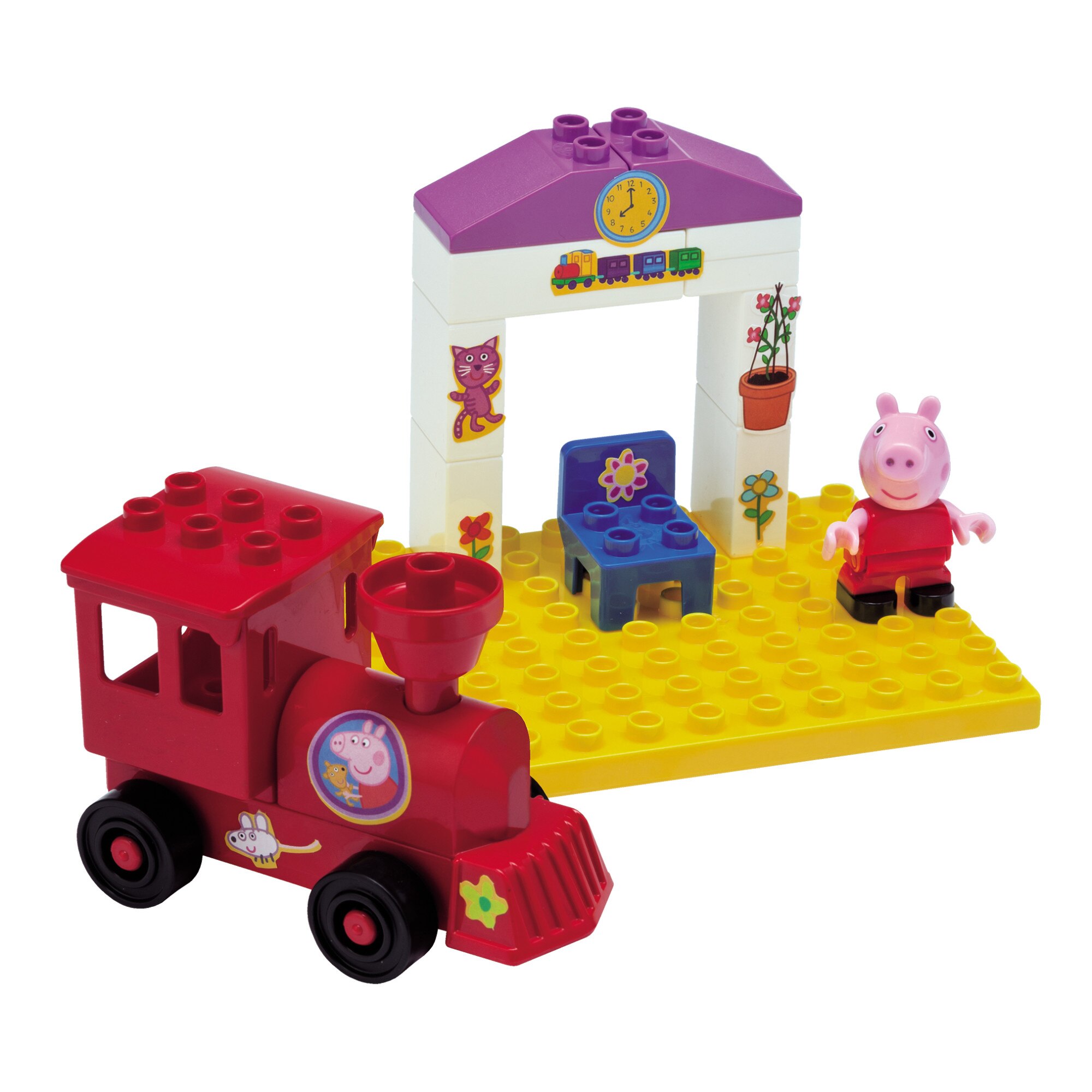Set de constructie BIG - Peppa Pig, Train stop, 15 piese - eMAG.ro