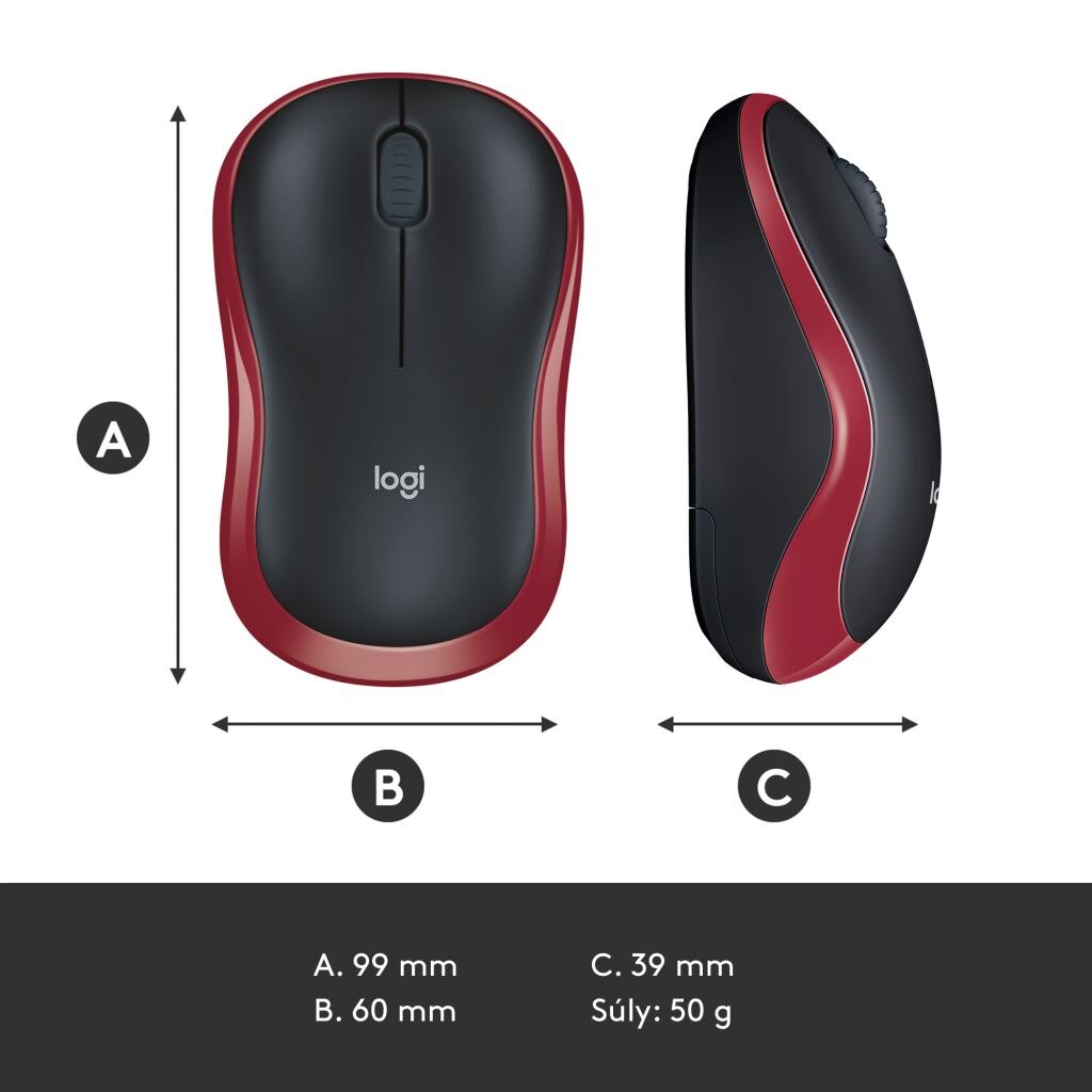Mouse fara fir, Logitech, Negru - eMAG.ro