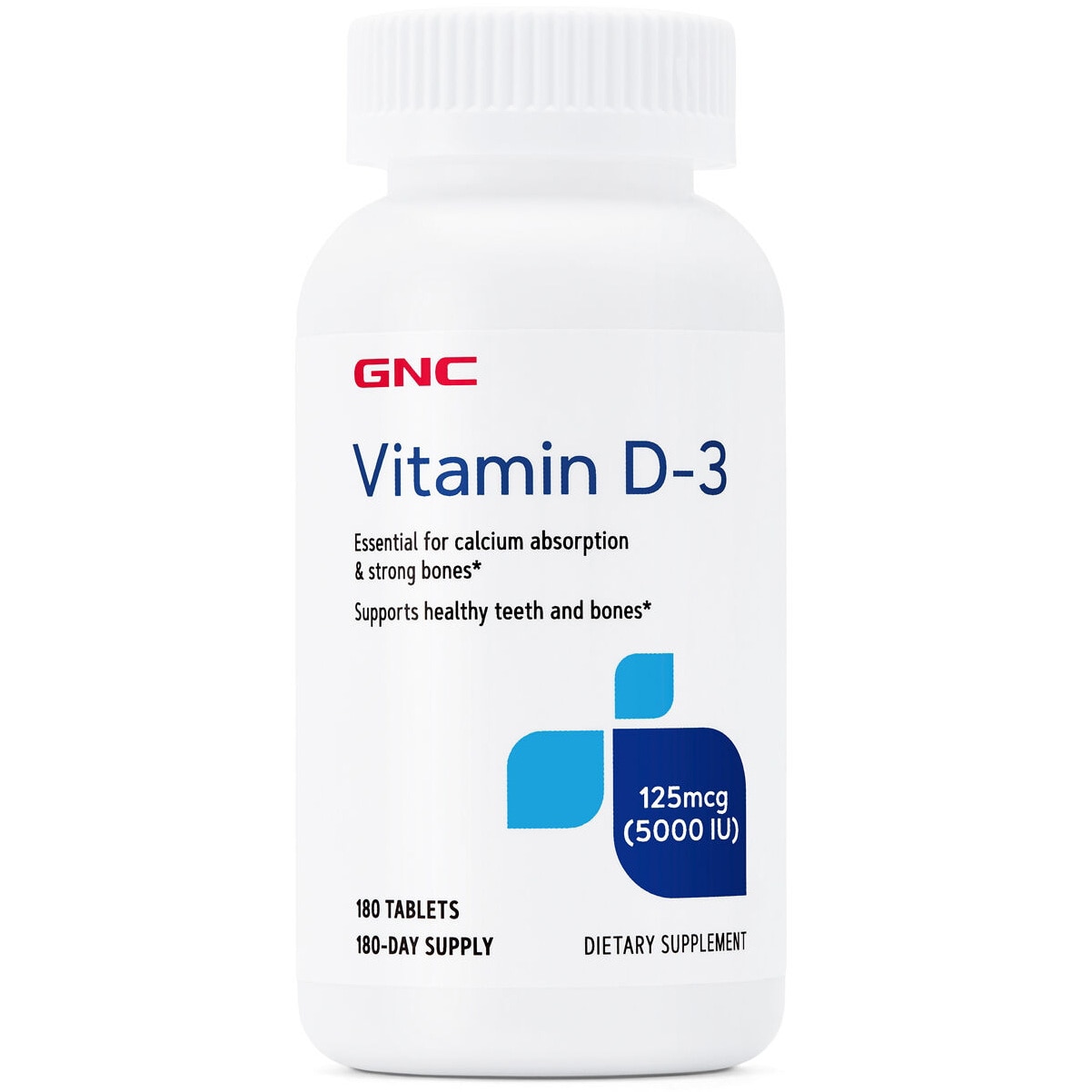 GNC D-3-vitamin 5000 NE, 180 tabletta - eMAG.hu