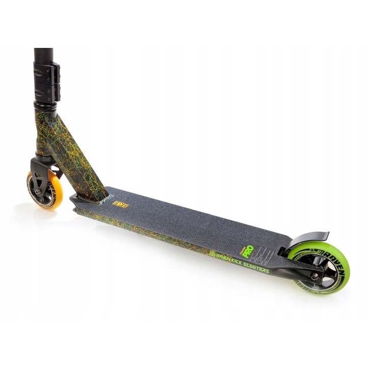 Trotineta Raven Evolution PRO, Portocaliu/Verde 110 mm - eMAG.ro