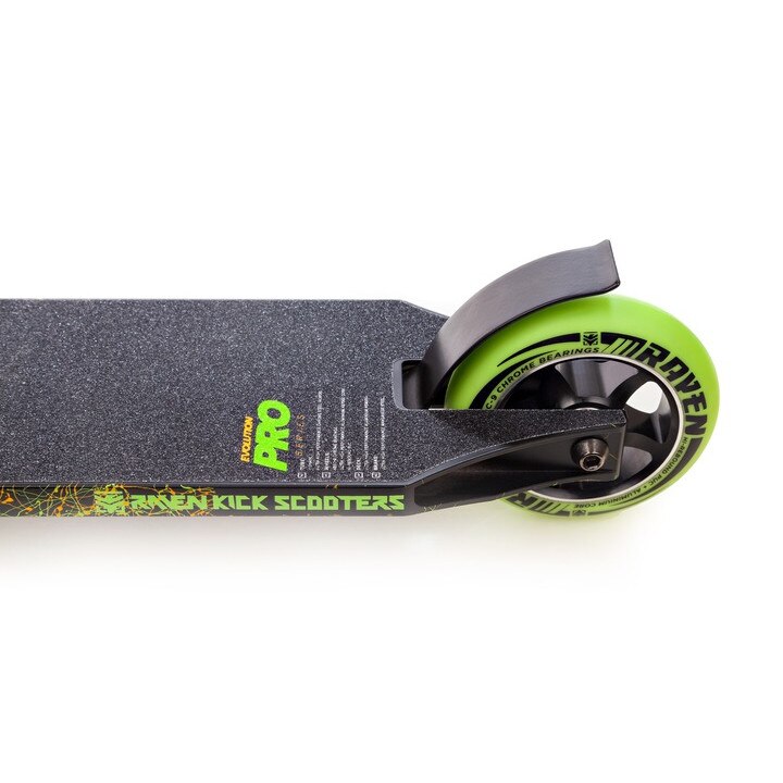 Trotineta Raven Evolution PRO, Portocaliu/Verde 110 mm - eMAG.ro