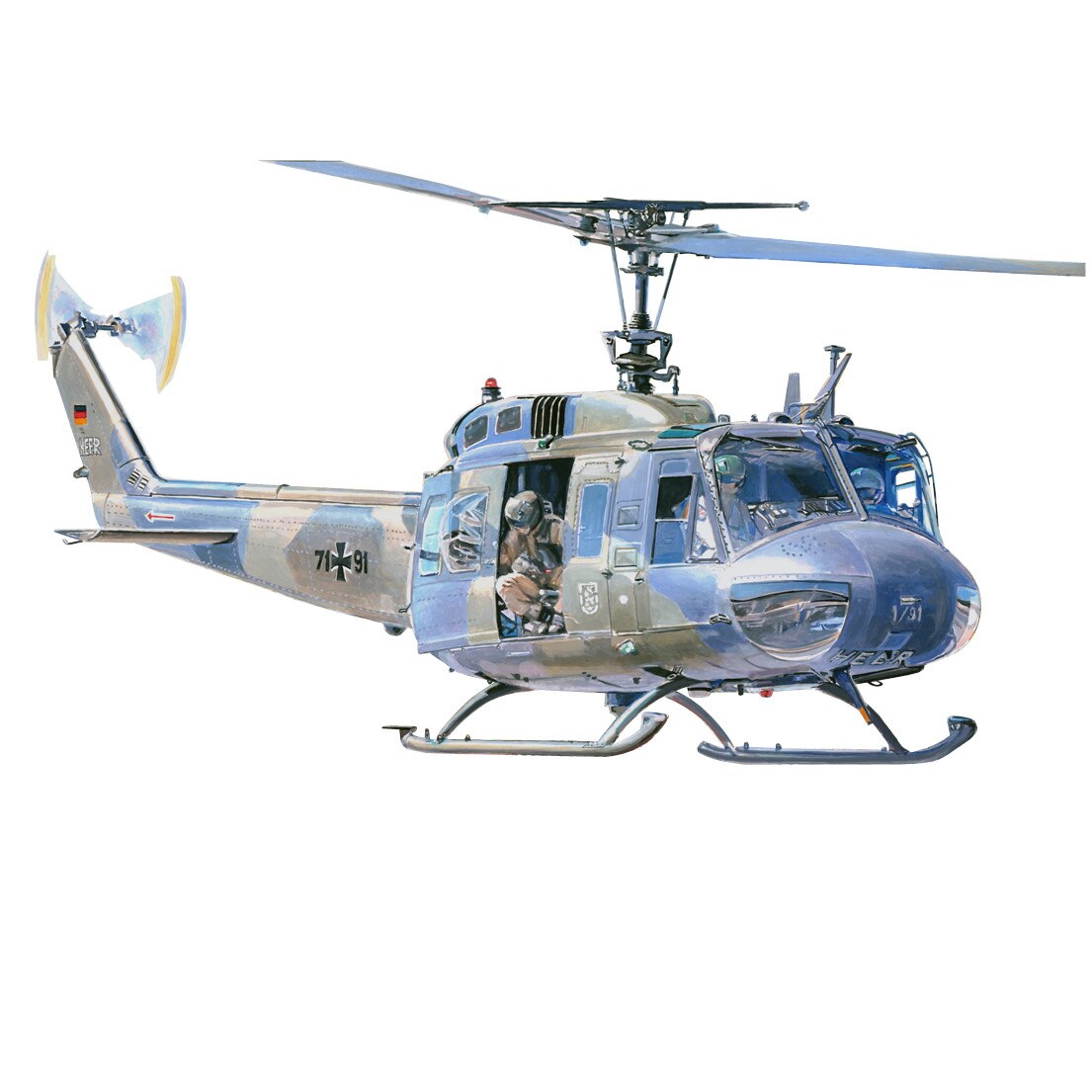 Macheta aeromodel de construit MisterCraft Bell UH-1N Secret Mission US ...