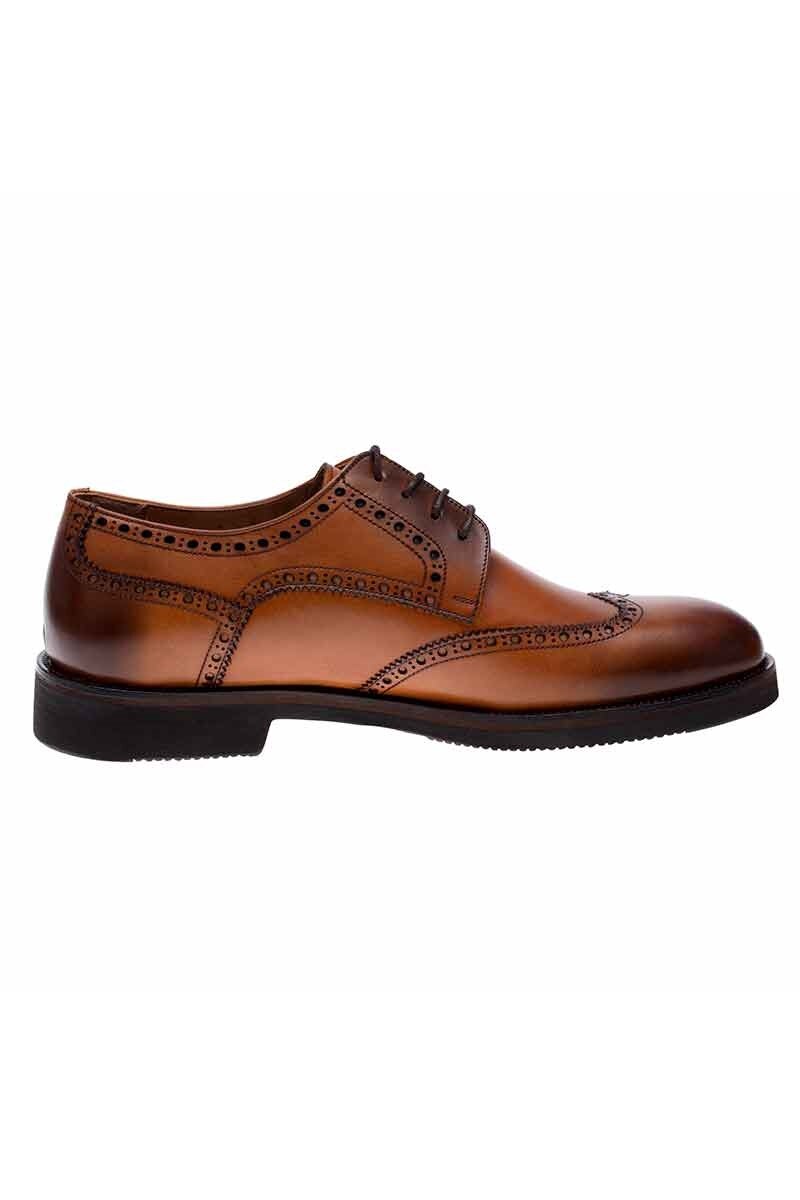 Pantofi barbati, Goretti, piele naturala, model elegant, cusaturi ...