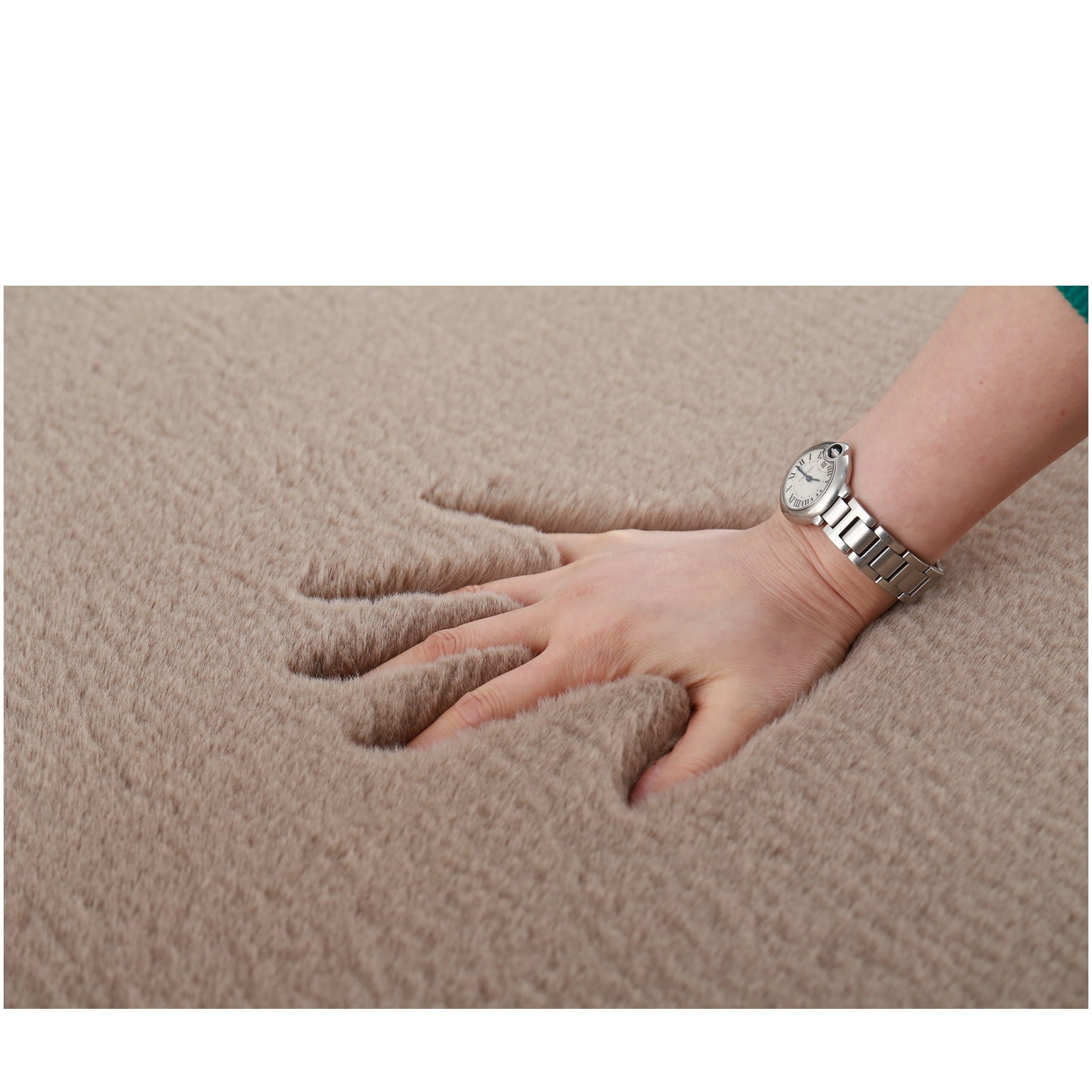Covor blanita Soft Rabbit Heinner Home, 50x90 cm, maro - eMAG.ro
