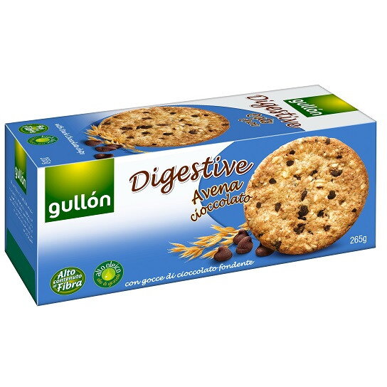 Biscuiti digestivi cu chipsuri de ciocolata neagra, 265g - Gullon - eMAG.ro
