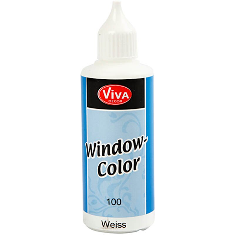 Vopsea decorativa pentru sticla, Viva Décor, alb, 80 ml - eMAG.ro