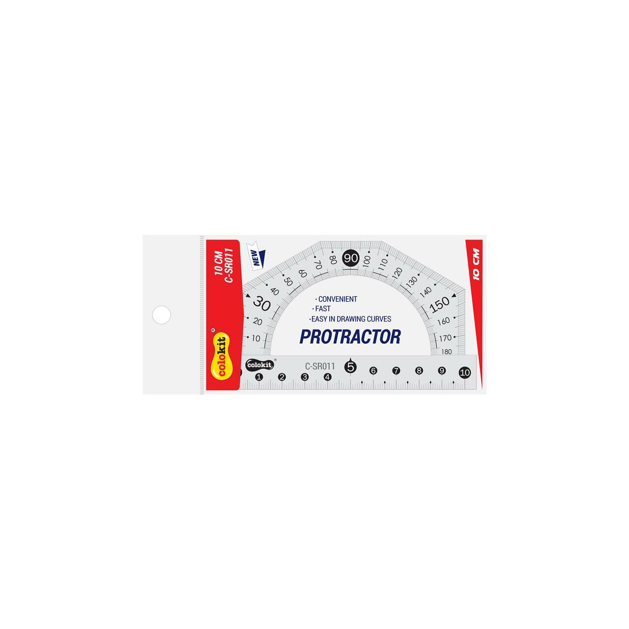 Raportor Colokit C-SR011, Plastic, 10 cm - eMAG.ro