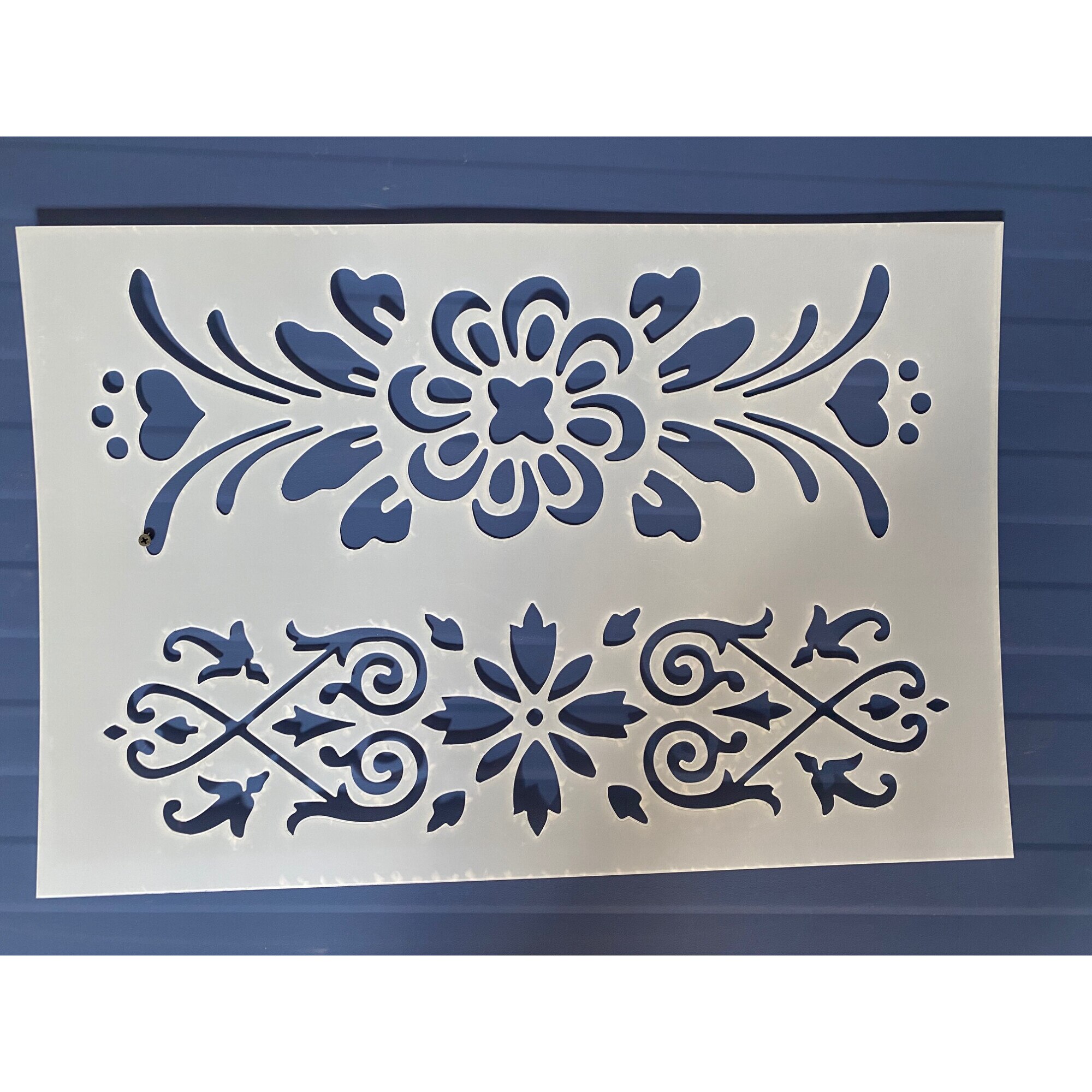 Sablon 3D Flower strip, 40x60 cm, reutilizabil, plastic - eMAG.ro