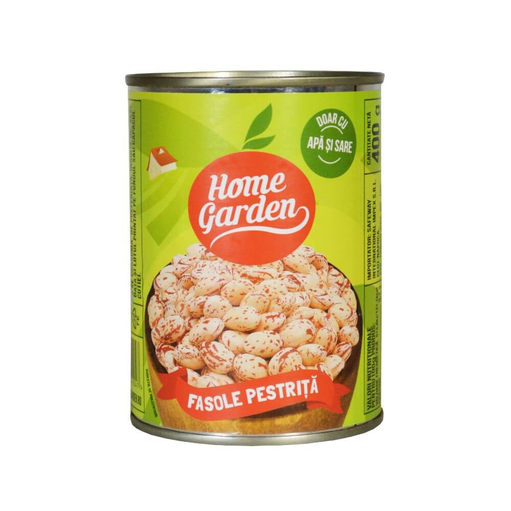 Bax 12 Conserve Fasole Pestrita Home Garden, 400 g - eMAG.ro