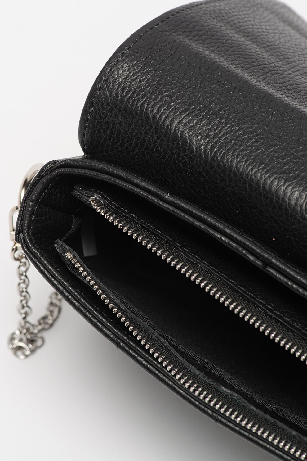 Chiara Canotti, Капитонирана кожена чанта, Черен - eMAG.bg