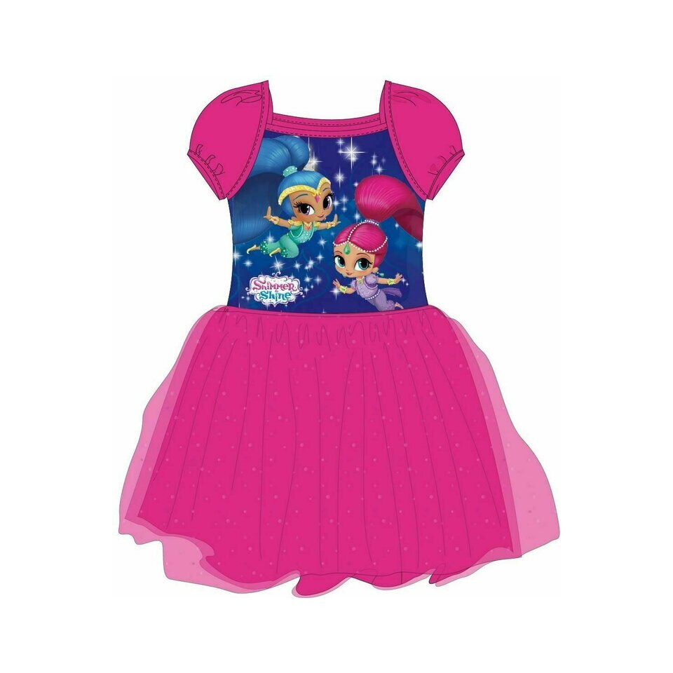 Rochie tutu, Shimmer si Shine, roz inchis - eMAG.ro