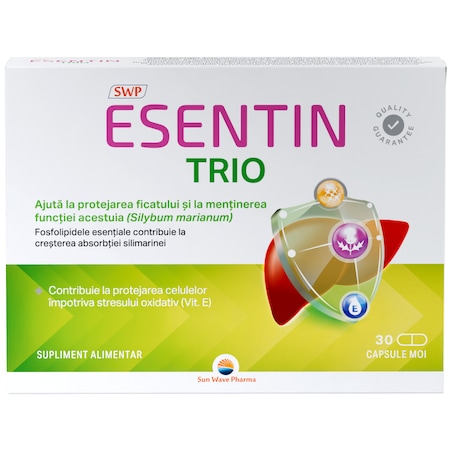 Esentin Trio, Sun Wave Pharma, Fosfolipide esențiale, silimarina pentru ...