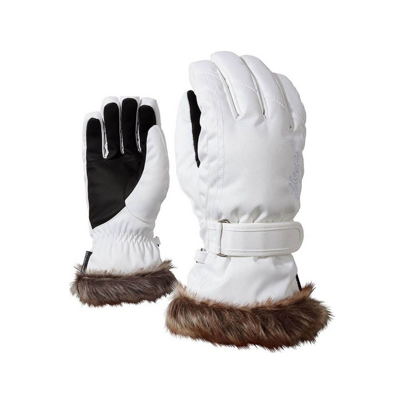 Manusi de schi, Ziener Kim Lady Glove, Alb, 6.5 - eMAG.ro