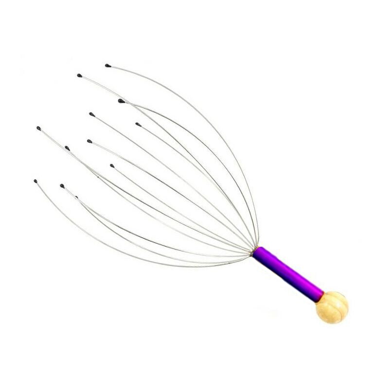 Aparat de masaj pentru zona capilara, 12 picioruse metalice, antistres ...