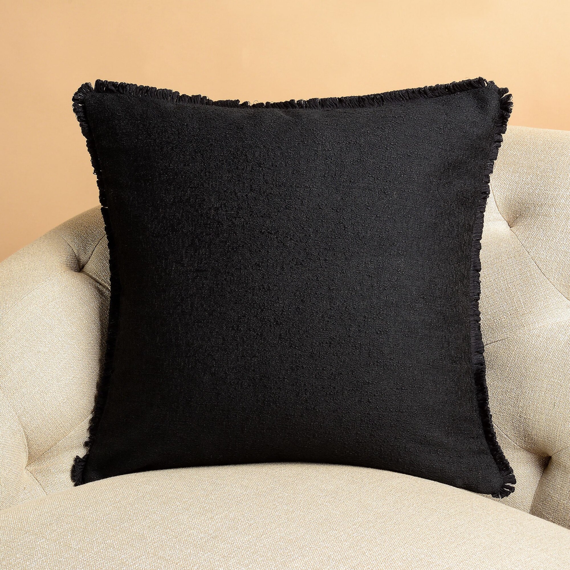 Perna decor Viggo 50x50cm negru - eMAG.ro