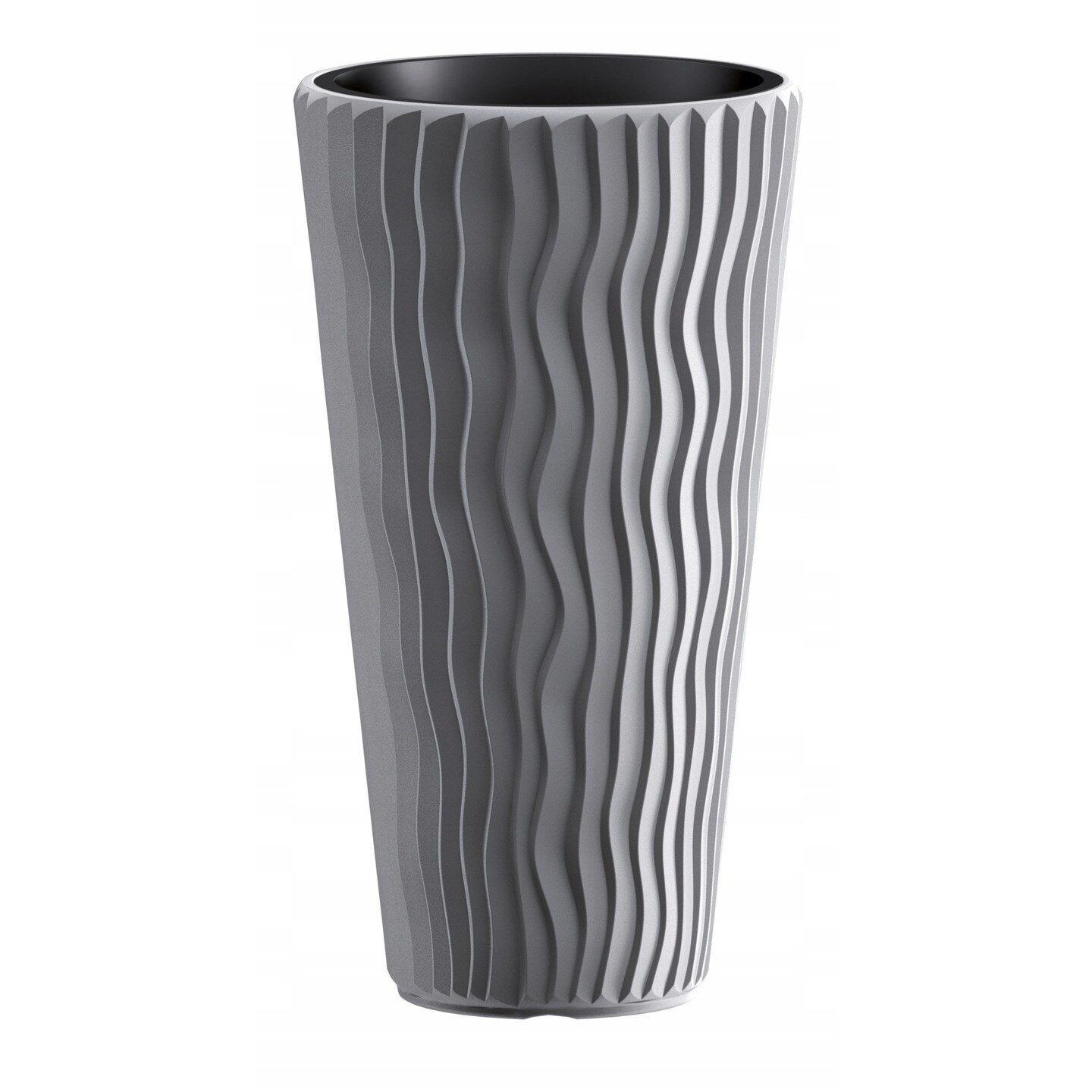 Ghiveci inalt cu insertie Sandy Slim, 37L, DPSP350, gri - eMAG.ro