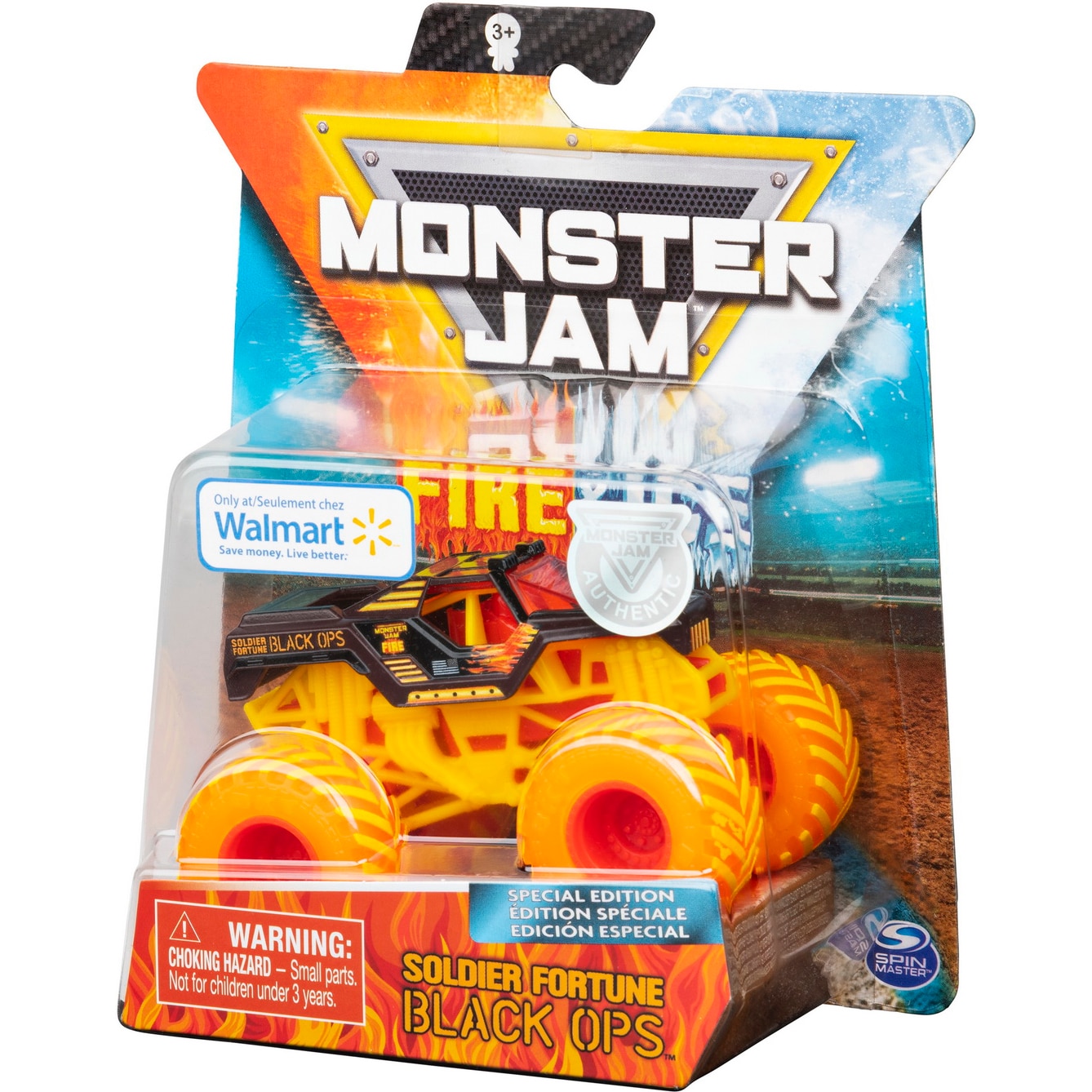 Количка Monster Jam - Fire And Ice, Soldier Fortune Black Ops, 1:64 ...