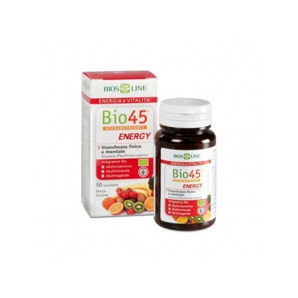 Bio45 Energy cu Guarana, Bios Line, 50 comprimate - eMAG.ro