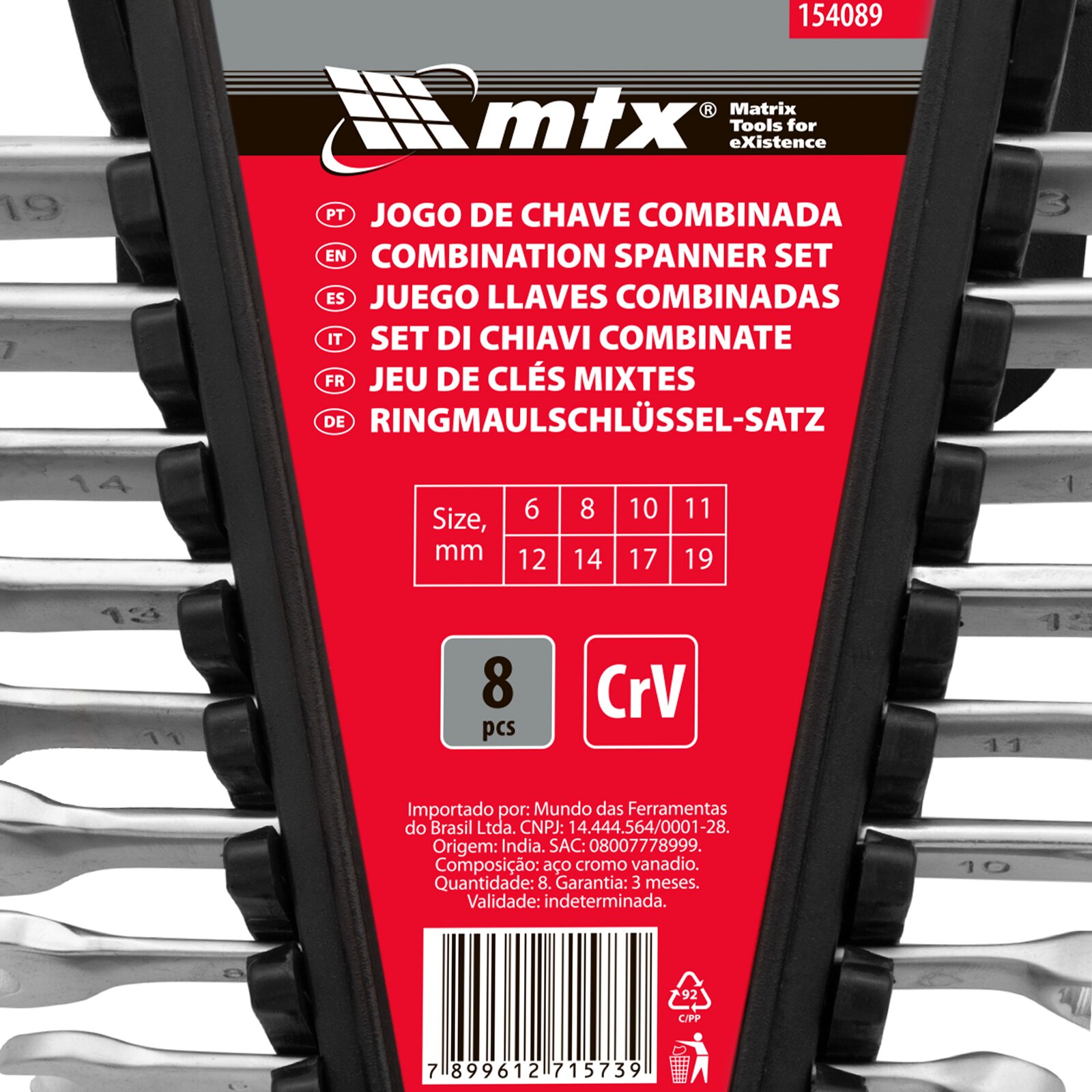 Set 8 chei fixe, MTX, 6-19 mm - eMAG.ro