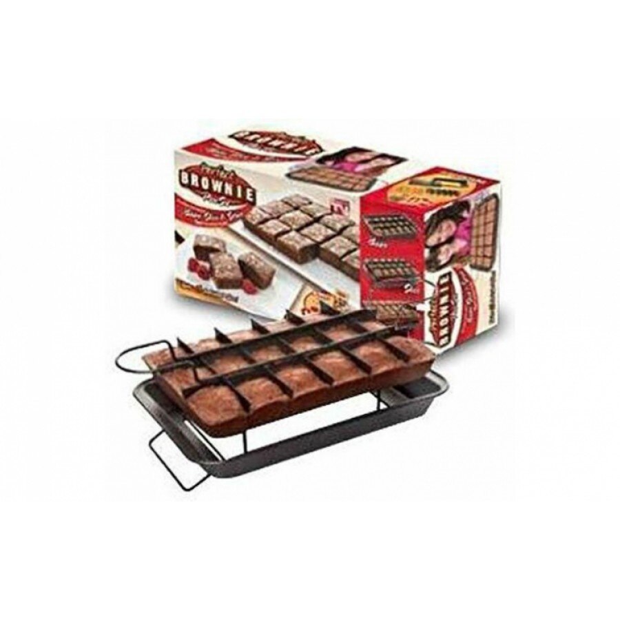 Tava prajituri Perfect Brownie, tava cu separator si suport pentru masa ...