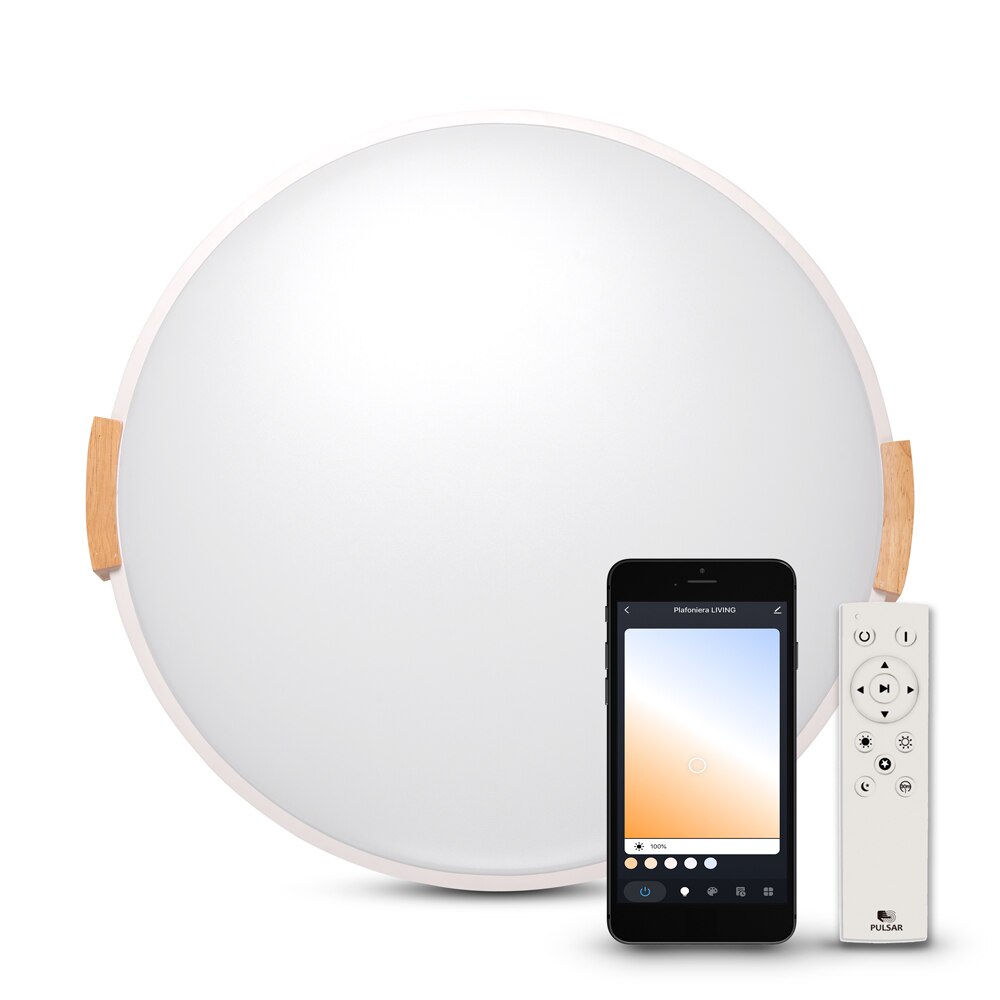Aplica cu telecomanda led 36W ,Plafoniera smart dimabila cu control din ...