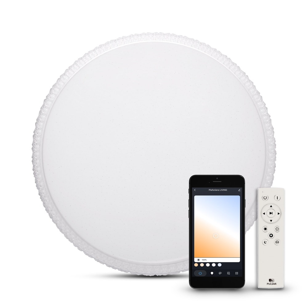 Aplica led cu telecomanda 36W ,Plafoniera smart dimabila cu control din ...