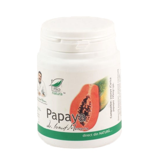 Supliment alimentar Papaya, Pro Natura, 200 Capsule - eMAG.ro