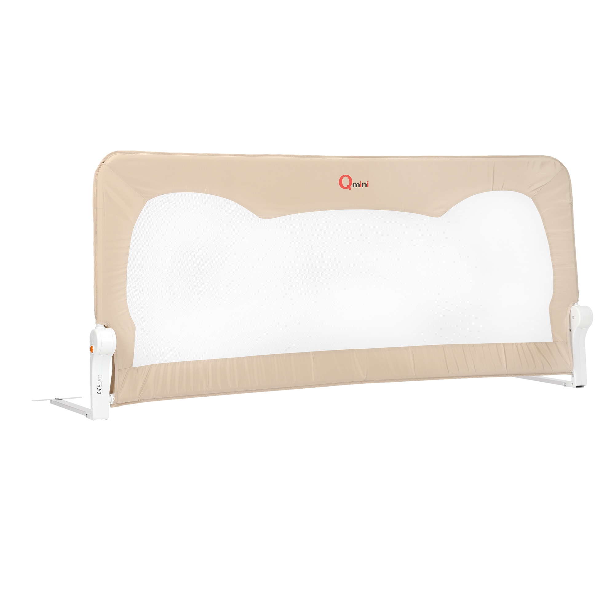 Bariera de pat 150 x 66 cm, Qmini, Seth, Beige - eMAG.ro