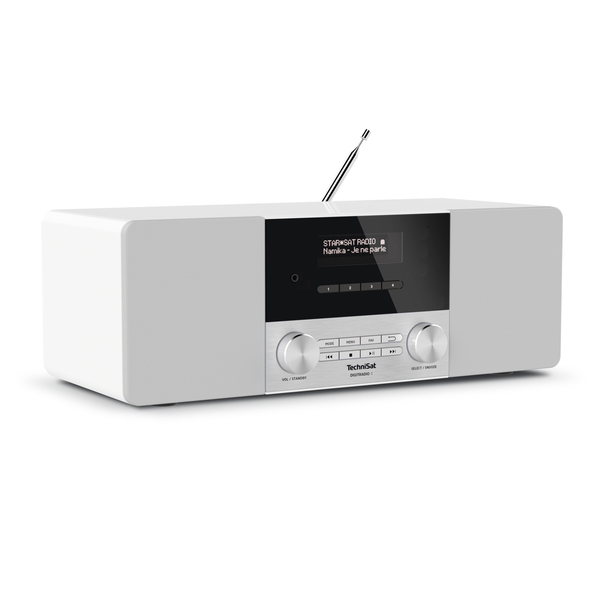 Radio cu ceas, TechniSat, DIGITRADIO 4, DAB + si FM, Bluetooth,10 W ...